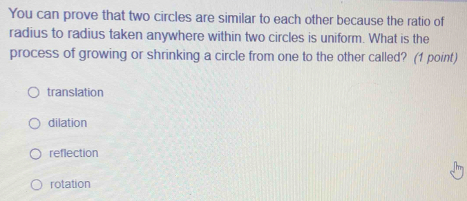 Solved: You can prove that two circles are similar to each other ... Solved: You can prove that two circles are similar to each other ...