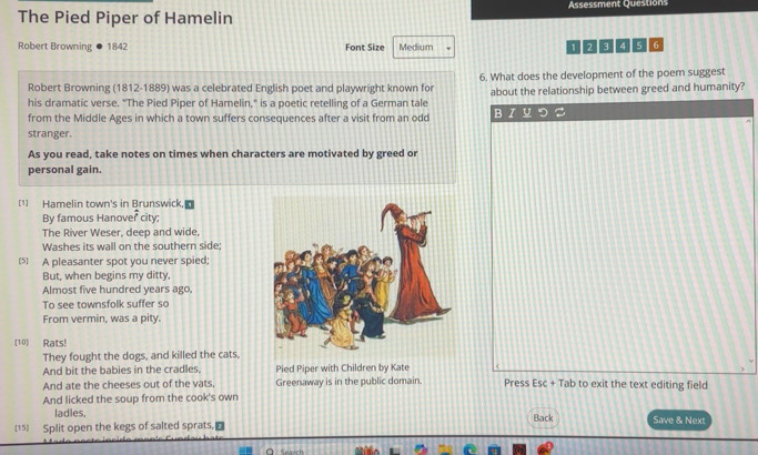 Solved: The Pied Piper of Hamelin Assessment Questions Robert Browning ...