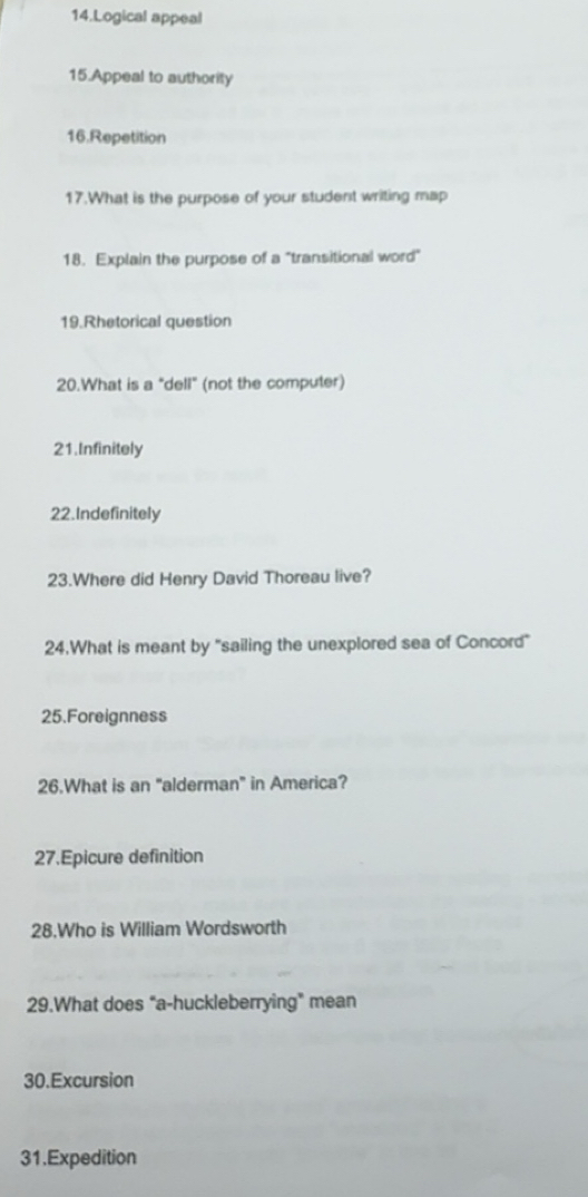 Gelöst:Logical appeal 15.Appeal to authority 16.Repetition 17.What is ...