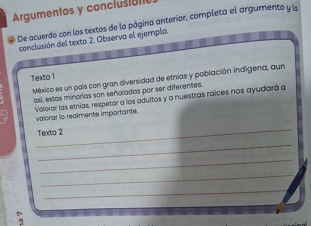 Resuelto:Argumentos y conclusione De acuerdo con los textos de la ...
