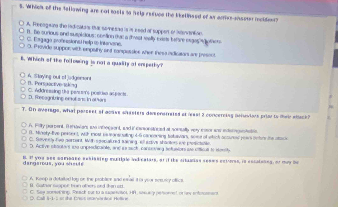 Solved: Which of the following are not tools to help reduce the ...