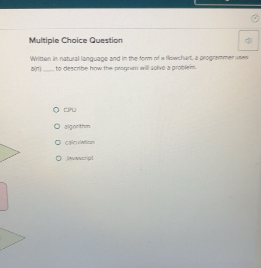 Solved: Question Written in natural language and in the form of a ...