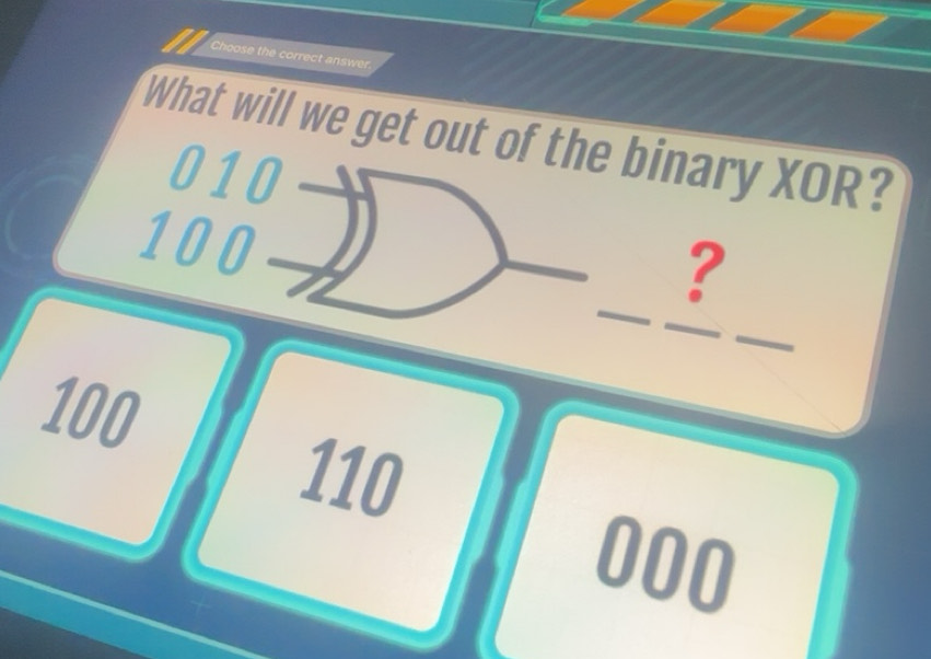 Solved: Choose the correct answer. What will we get out of the binary ...