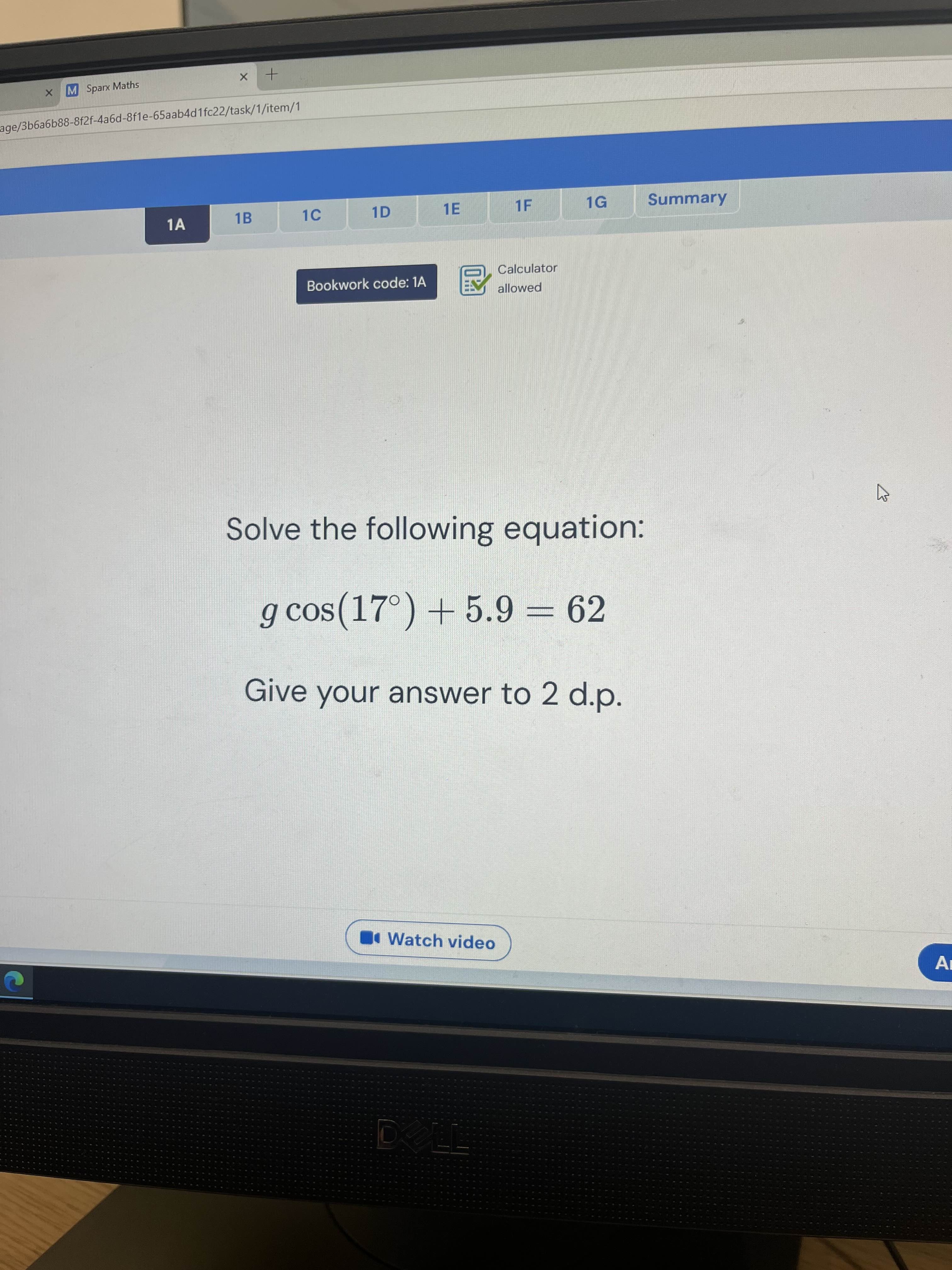 Solved: Sparx Maths age/3b6a6b88-8f2f-4a6d-8f1e-65aab4d1fc22/task/1 ...