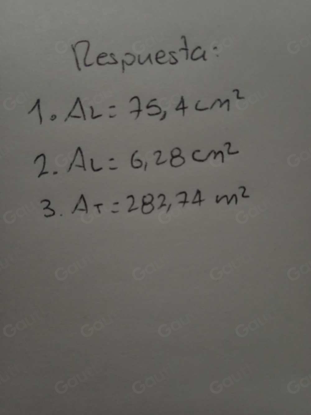 Resuelto:Calcular el área lateral de un cono cuyo radio de la base es 4 ...