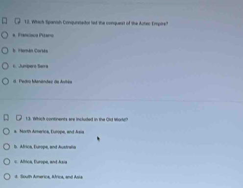 Solved: Which Spanish Conquistador led the conquest of the Aztec Empire ...