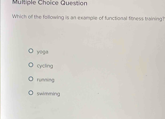 Solved: Question Which of the following is an example of functional ...