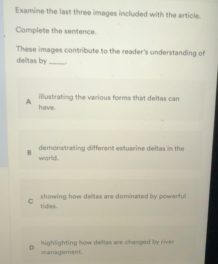 Solved: Examine the last three images included with the article ...