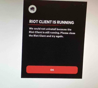 Solved: RIOT CLIENT IS RUNNING We could not uninstall because the Riot ...