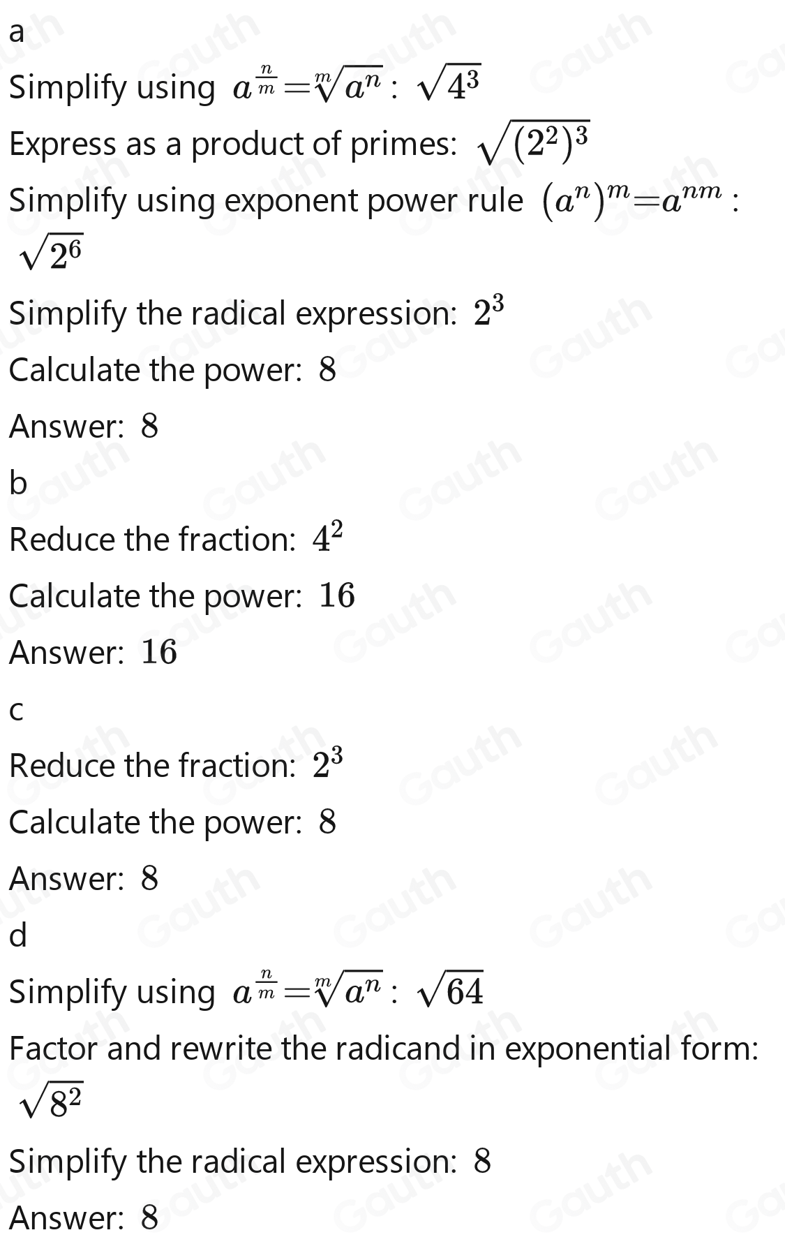 Telah dijawab:Yang bukan bentuk bilangan berpangkat untuk sqrt(64) 4 ...