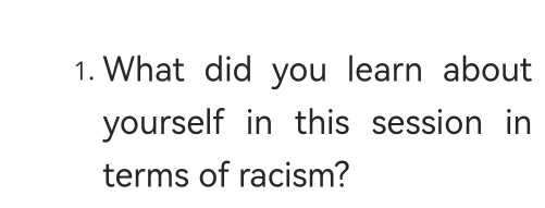 Solved: What did you learn about yourself in this session in terms of ...