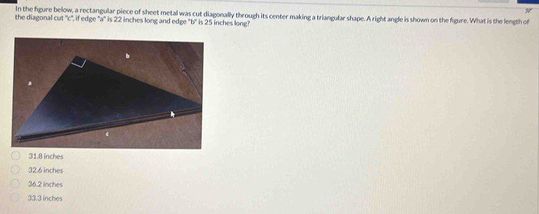 Solved: In the figure below, a rectangular piece of sheet metal was cut ...