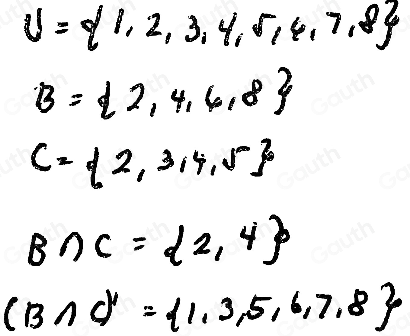 Solved: Let U= x|x∈ N and x