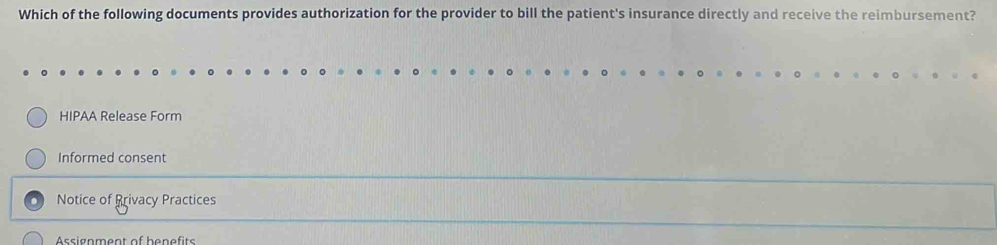 Solved: Which of the following documents provides authorization for the ...