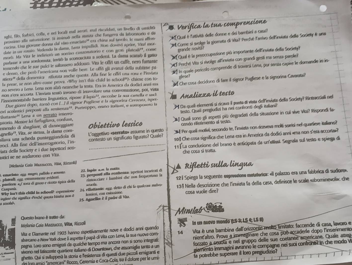 Risolto:aghi, filo, forbici, colla, e nei locali mal aerati, mal ...