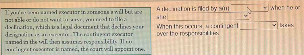 Solved: If you’ve been named executor in someone’s will but are A ...