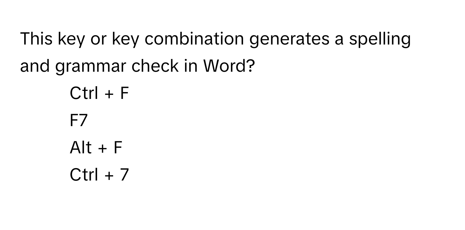 Solved: This key or key combination generates a spelling and grammar ...