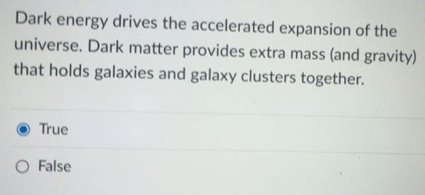 Solved: Dark energy drives the accelerated expansion of the universe ...