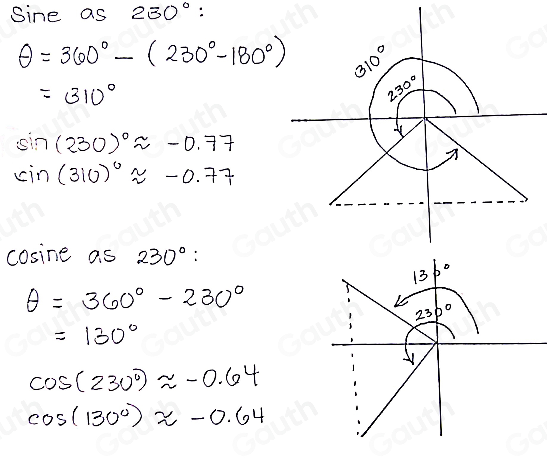 Solved: Find an angle θ with 0°