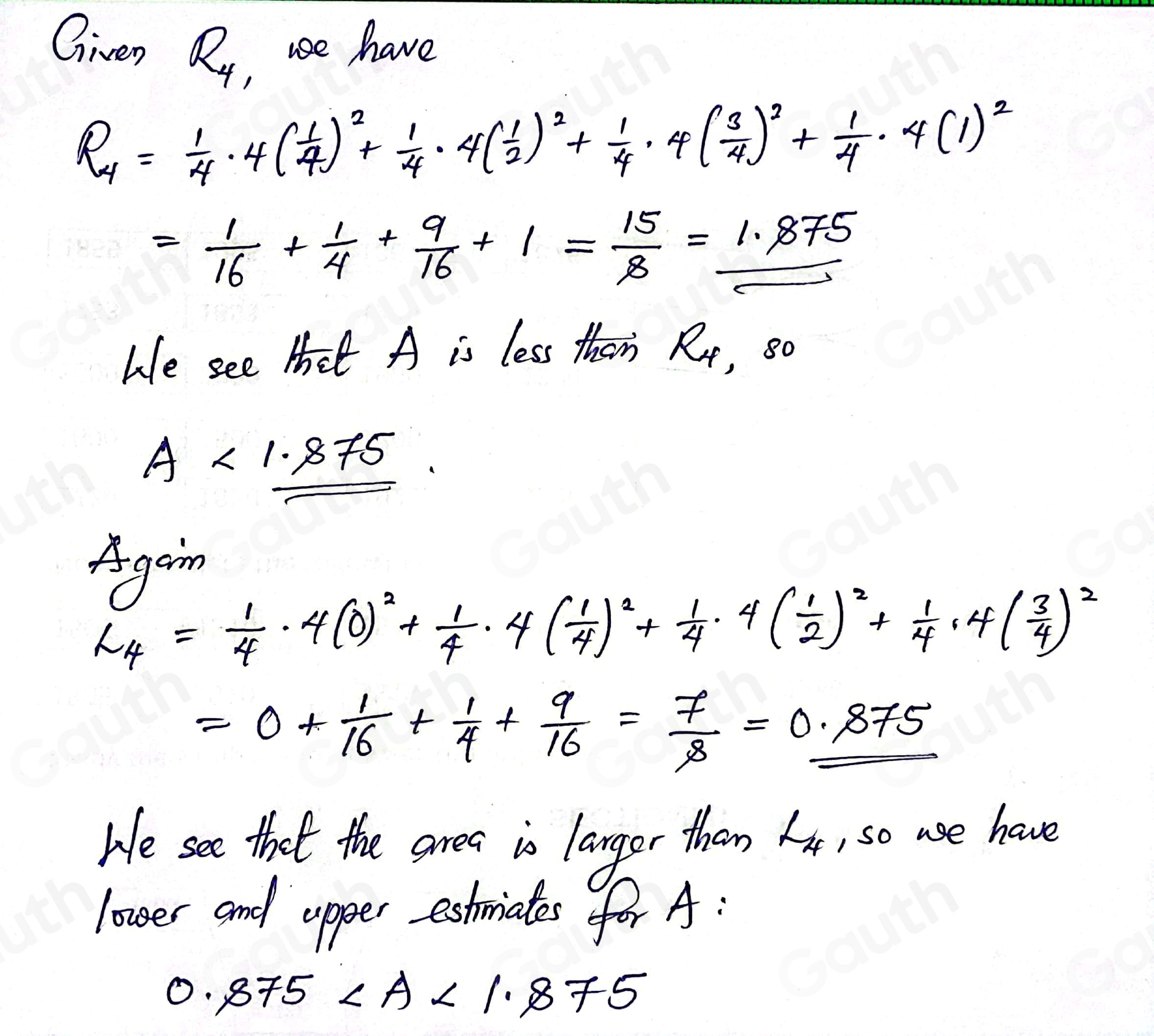Solved: EXAMPLE 1 Use rectangles to estimate the area under the ...