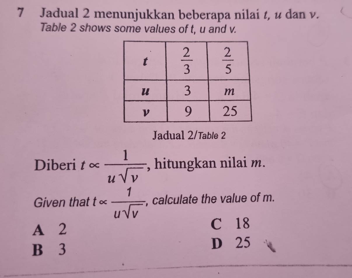 Selesai:Jadual 2 menunjukkan beberapa nilai t, u dan v. Table 2 shows ...