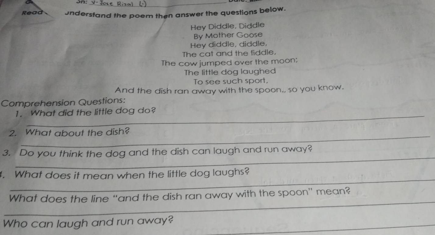 Solved: on;_ Read understand the poem then answer the questions below ...