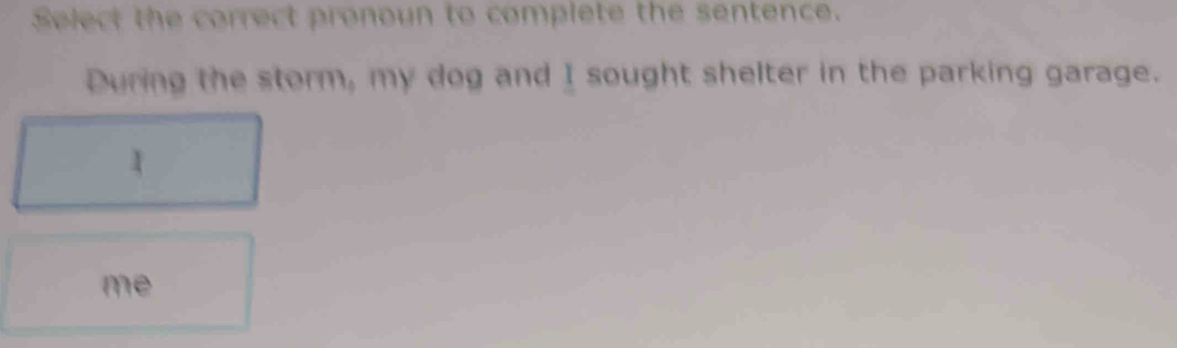Solved: Select the correct pronoun to complete the sentence. During the ...