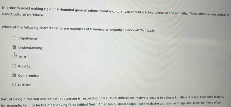 Solved: In order to avoid making rigid or ill-founded generalizations ...