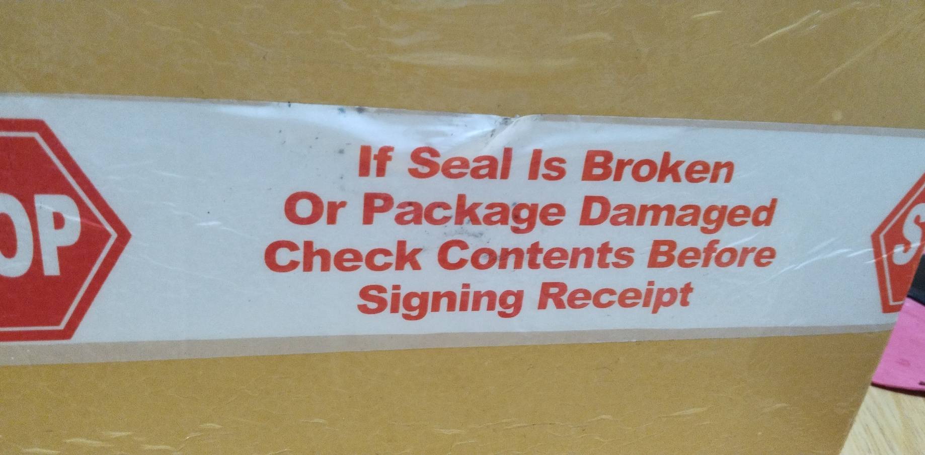 Giải quyết:If Seal Is Broken Or Package Damaged Check Contents Before ...