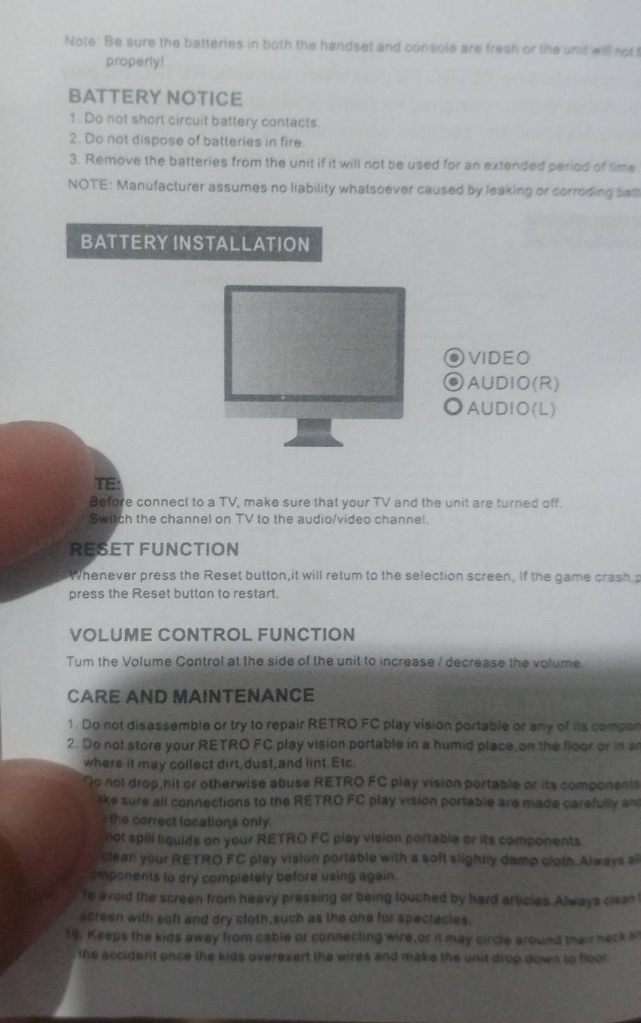 Resuelto:Note: Be sure the batteries in both the handset and console ...
