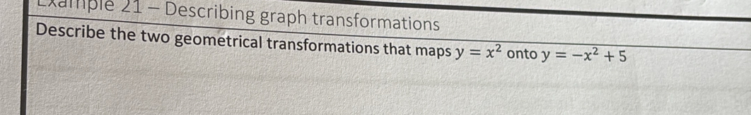 Solved: Example 21 - Describing graph transformations Describe the two ...