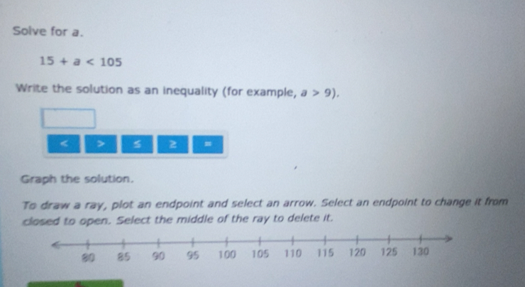 Solved: Solve for a. 15+a 9). 2 [Math]