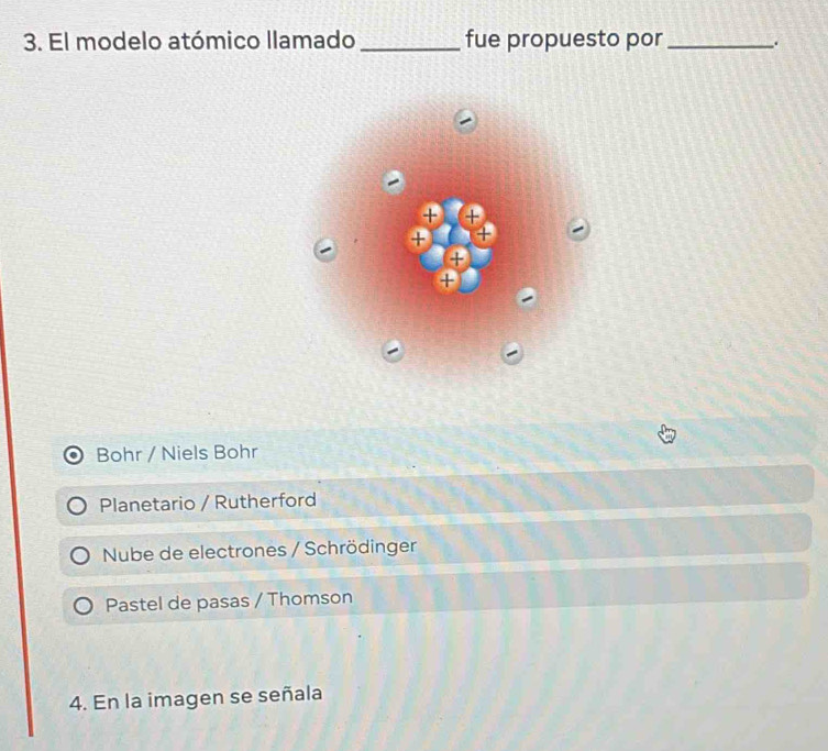 Resuelto:El modelo atómico llamado _fue propuesto por_ . + L Bohr ...