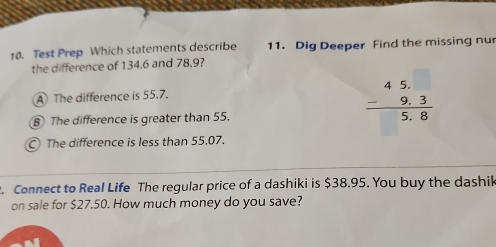 Solved: Test Prep Which statements describe 11. Dig Deeper Find the ...