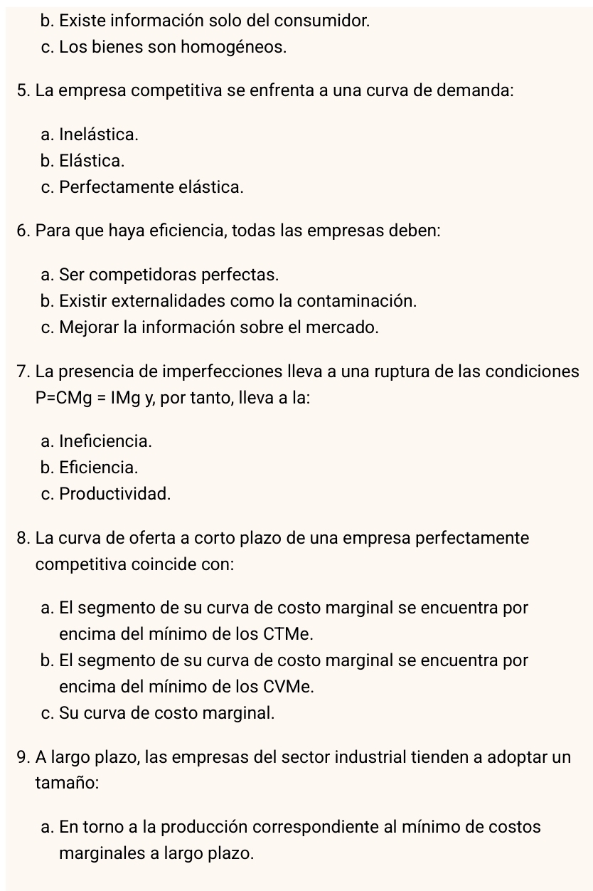 Resuelto:b. Existe información solo del consumidor. c. Los bienes son ...