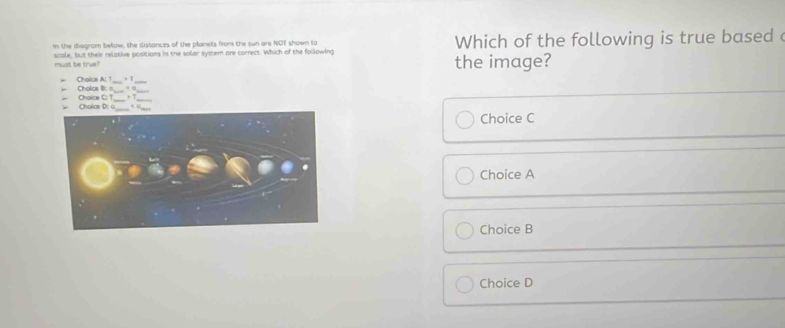 Solved: In the diagram below, the distances of the planets from the sun ...