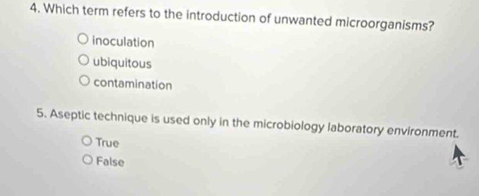 Solved: Which term refers to the introduction of unwanted ...