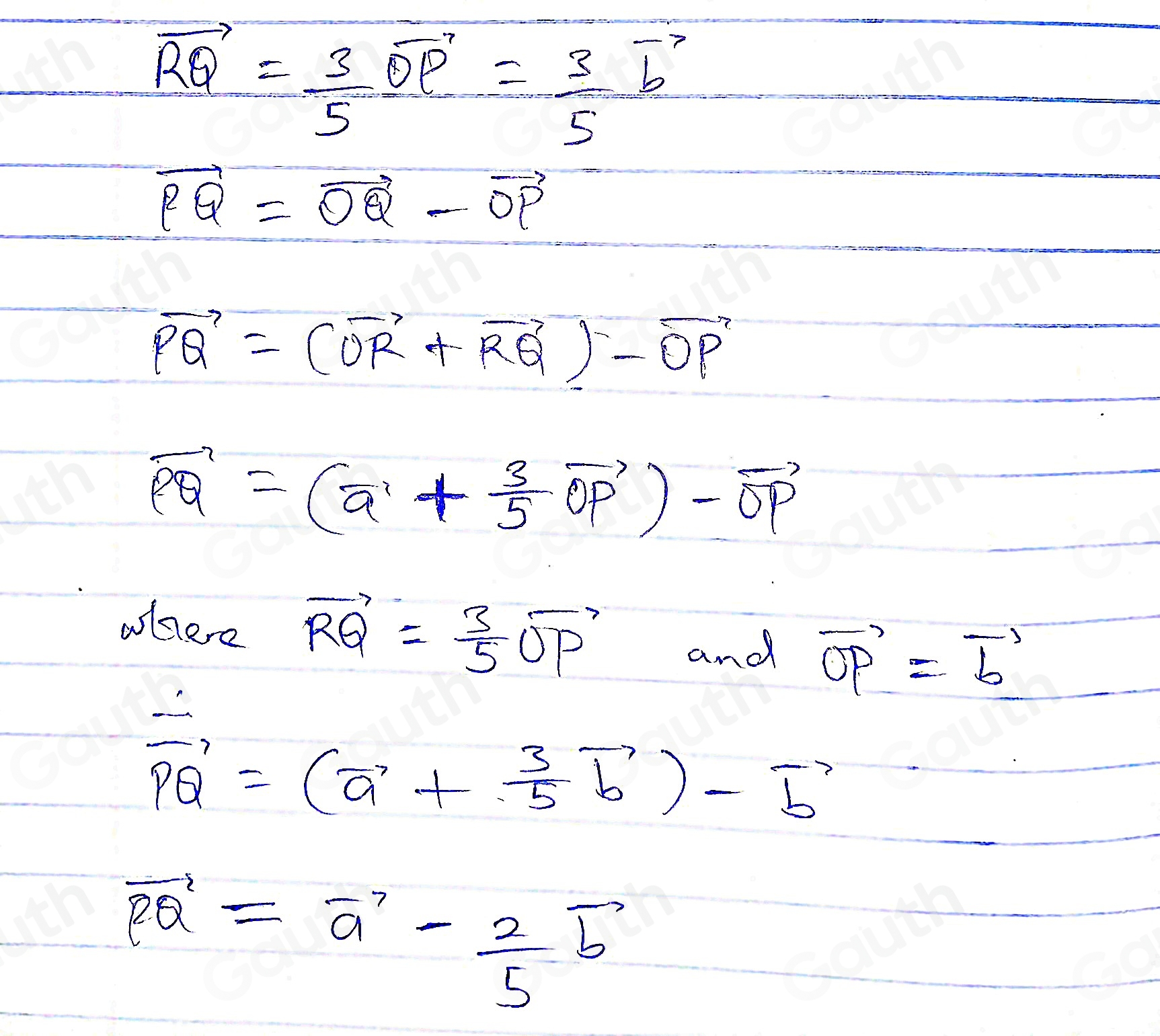 Solved: The diagram shows a trapezium OPQR. O is the origin, vector OR ...