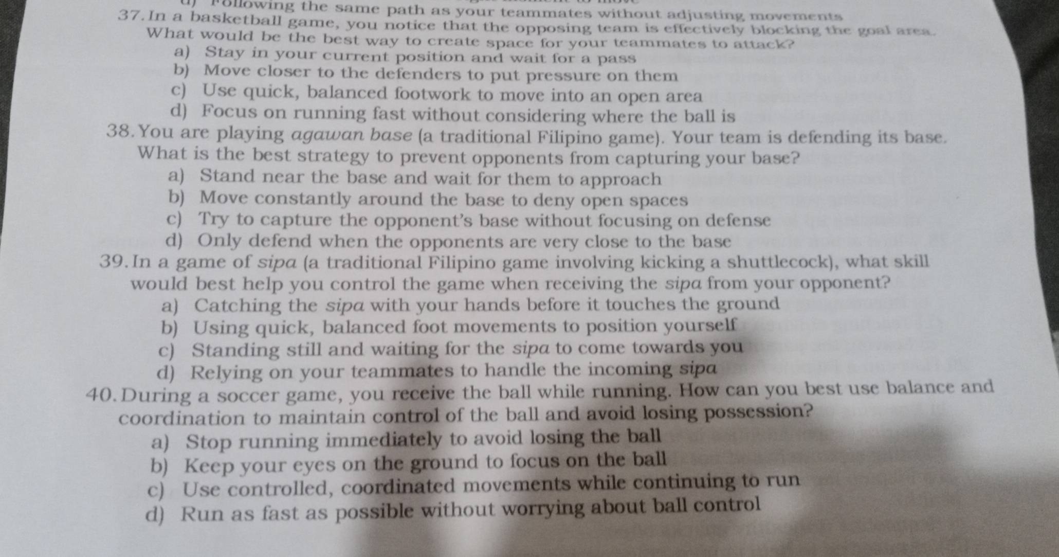 Solved: Following the same path as your teammates without adjusting ...