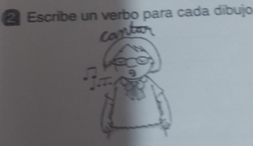 Resuelto:Escribe un verbo para cada díbujo