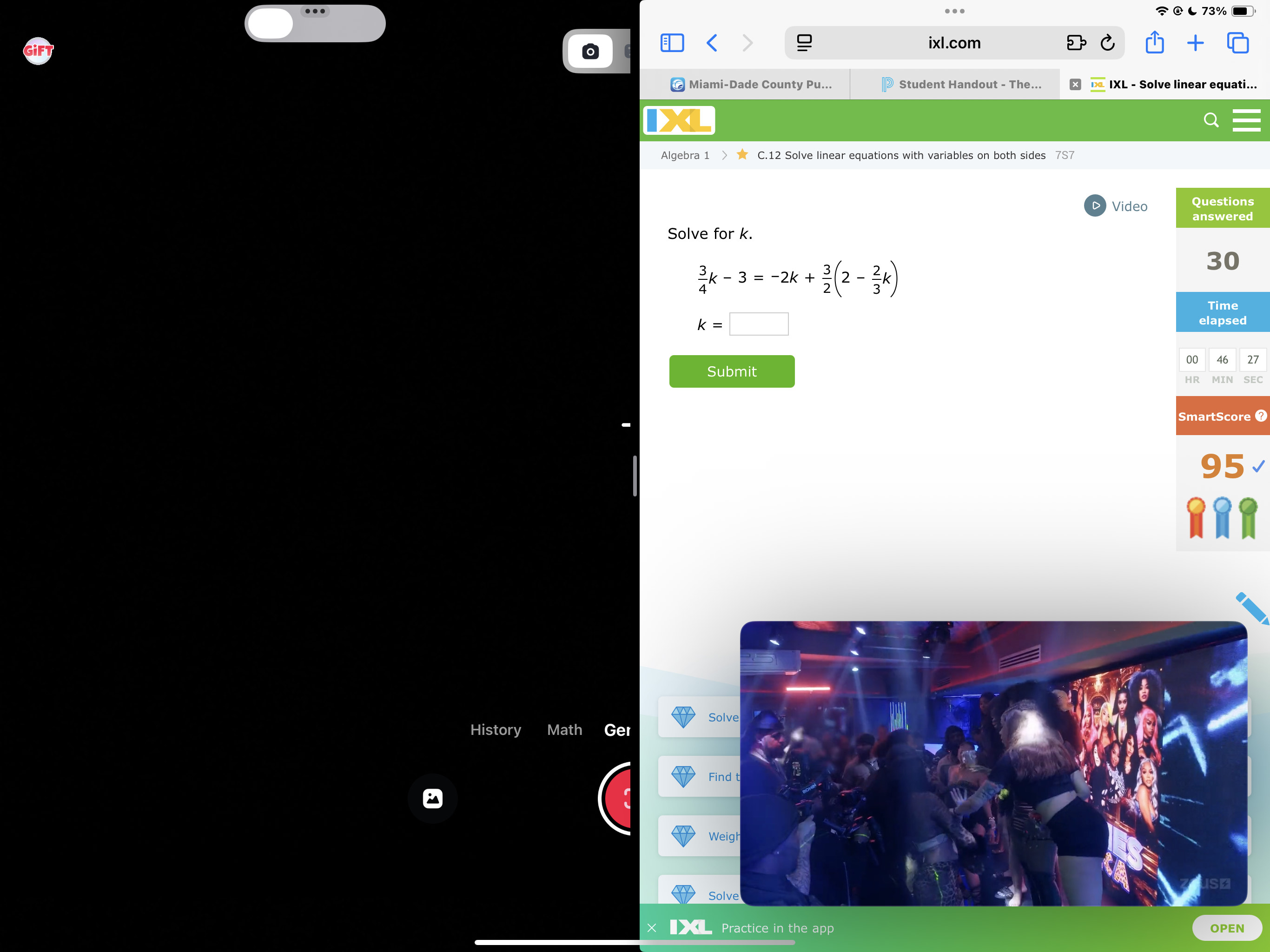 Solved: ... ixl.com Miami-Dade County Pu... Student Handout - The ...