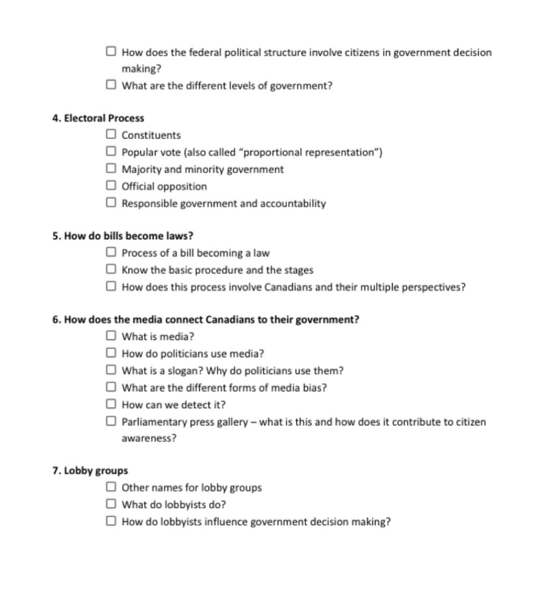 Solved: How does the federal political structure involve citizens in ...