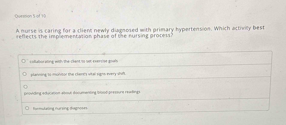 Solved: A nurse is caring for a client newly diagnosed with primary ...