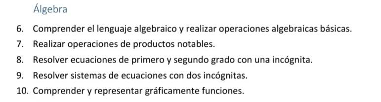 Resuelto:Álgebra 6. Comprender el lenguaje algebraico y realizar ...