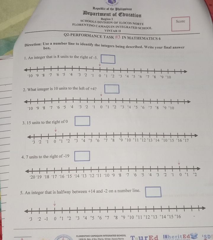 Solved: Republic of the Philippines Department of Education Region I ...