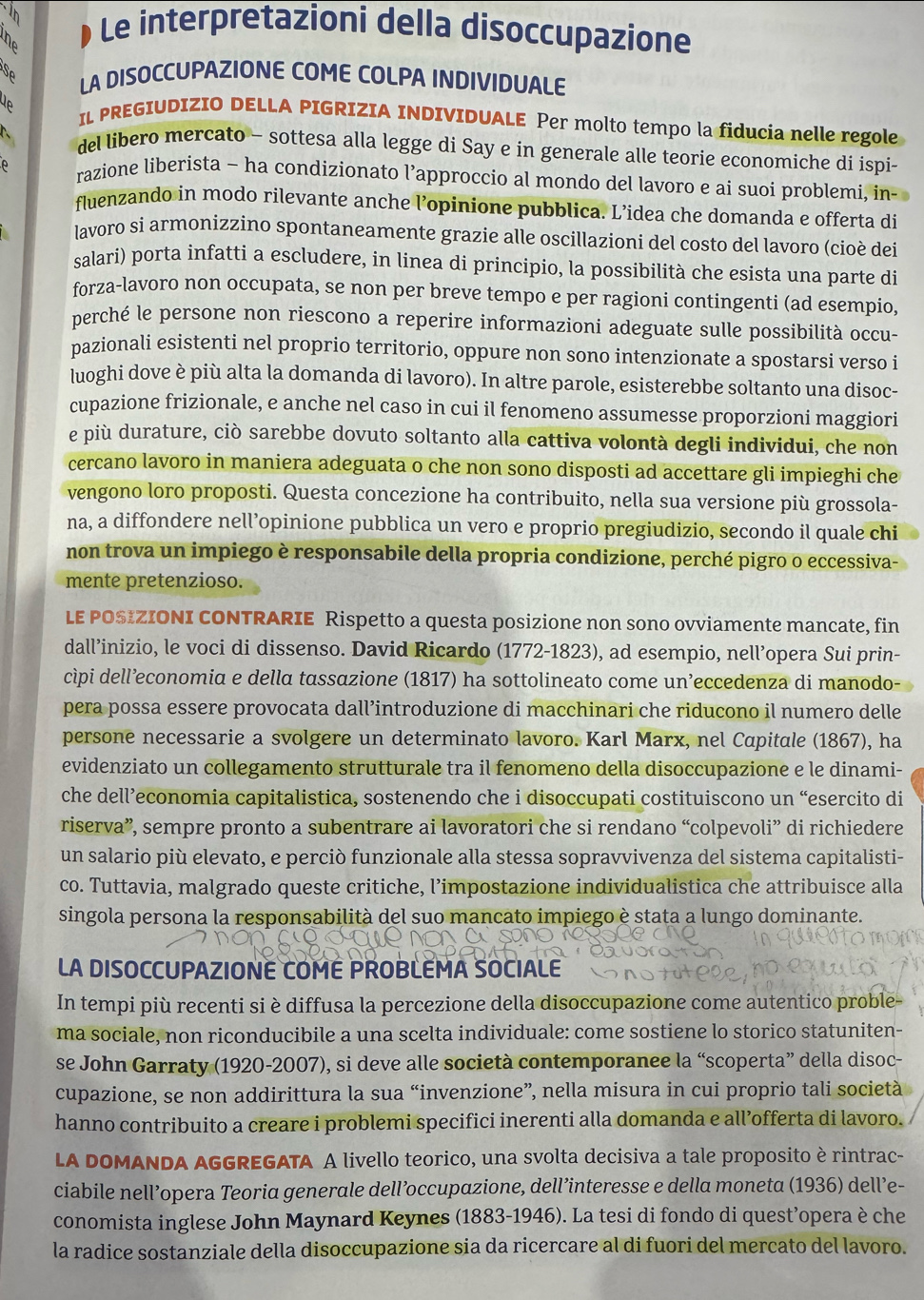 Risolto:Le interpretazioni della disoccupazione se LA DISOCCUPAZIONE ...