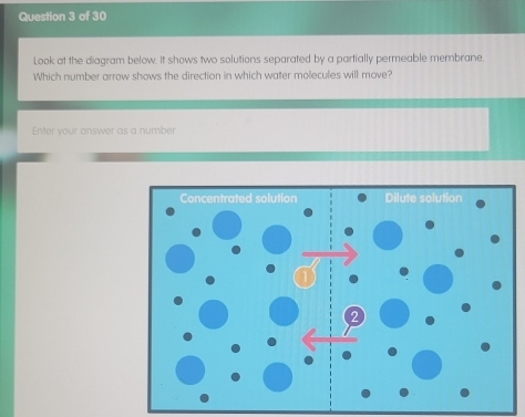 Solved: Look at the diagram below. It shows two solutions separated by ...