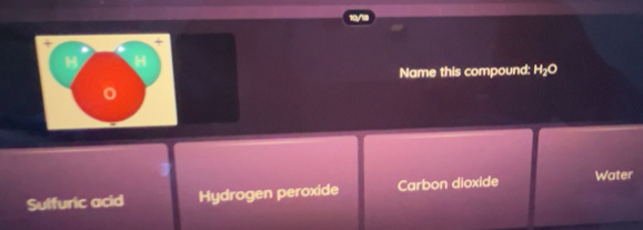 Solved: a Name this compound: H₂O Sulfuric acid Hydrogen peroxide ...
