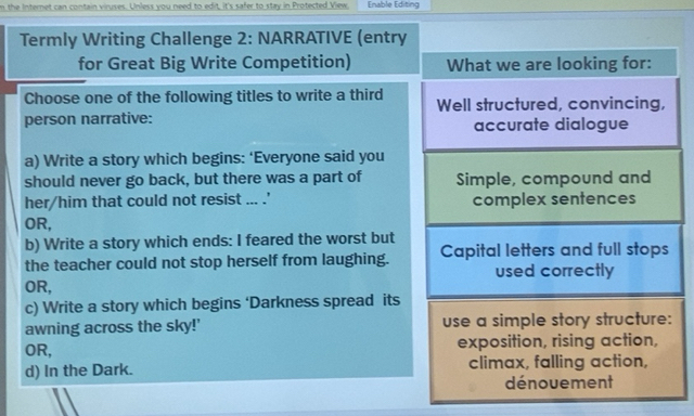 Solved: the Internet can contain viruses. Unless you need to edit, it's ...