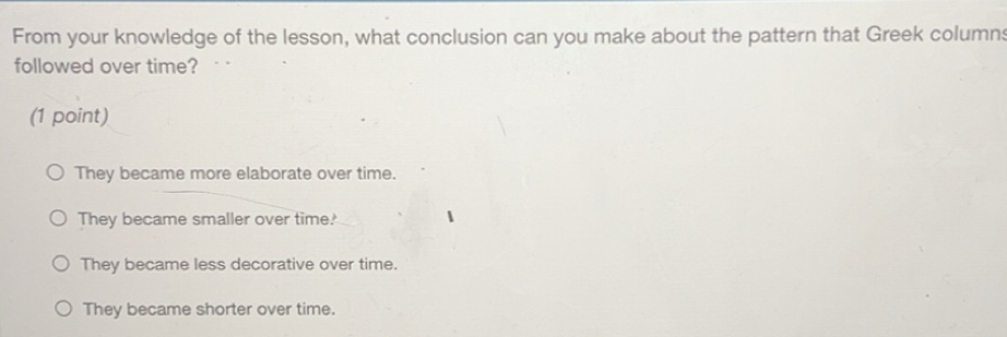Solved: From your knowledge of the lesson, what conclusion can you make ...